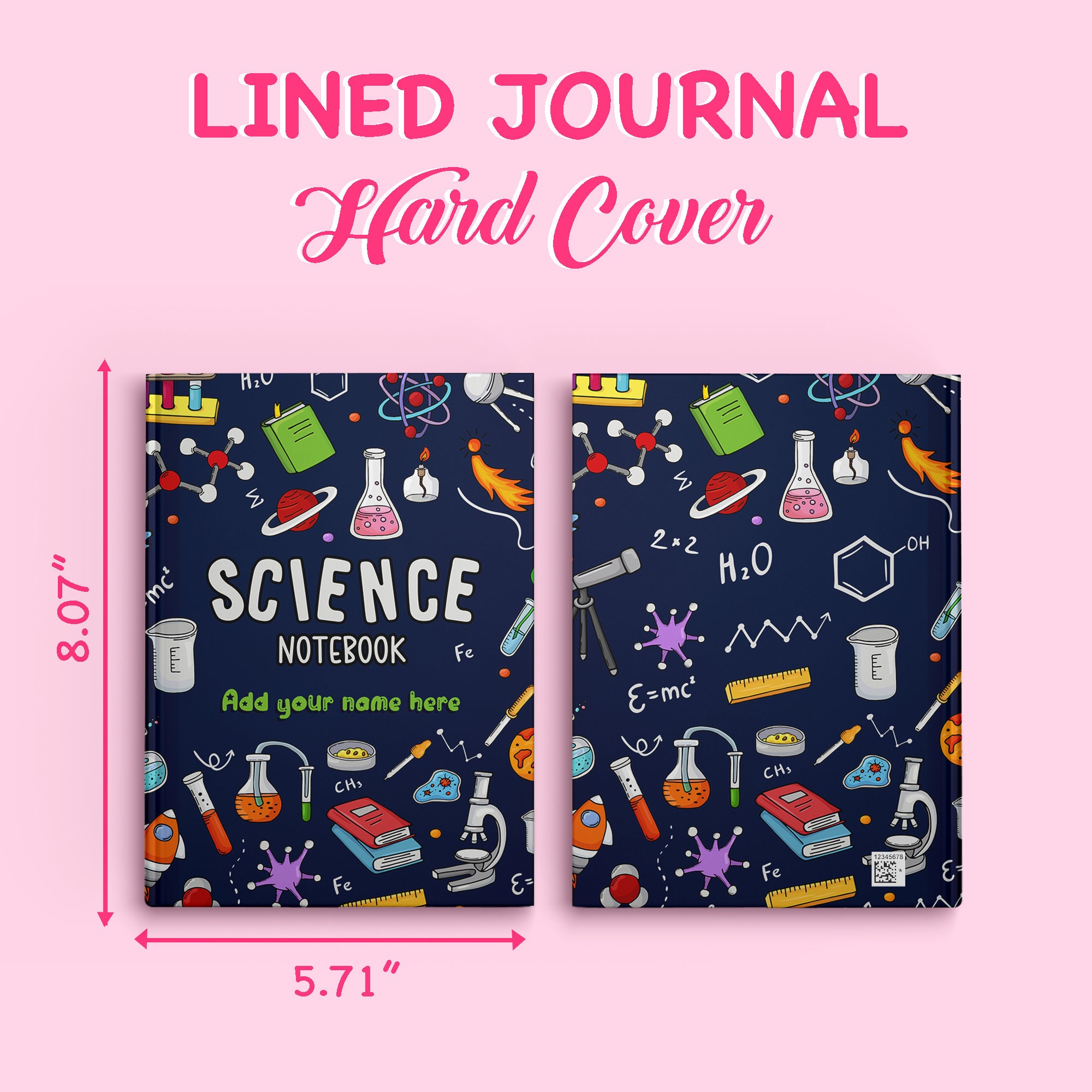 Back to School Science Composition Science Notebook - Etsy UK