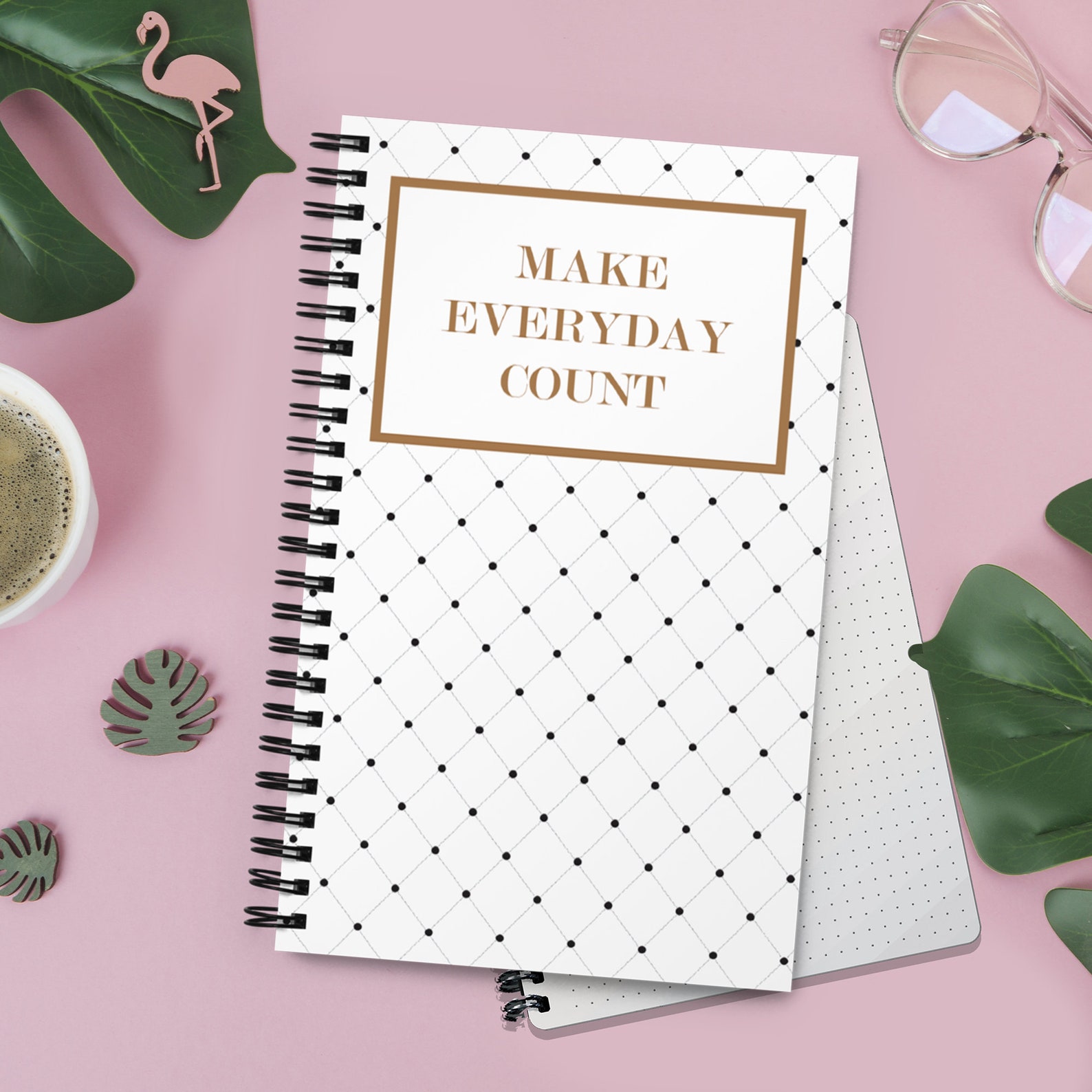 Make Every Day Count Daily Diary / Personalized Dotted | Etsy