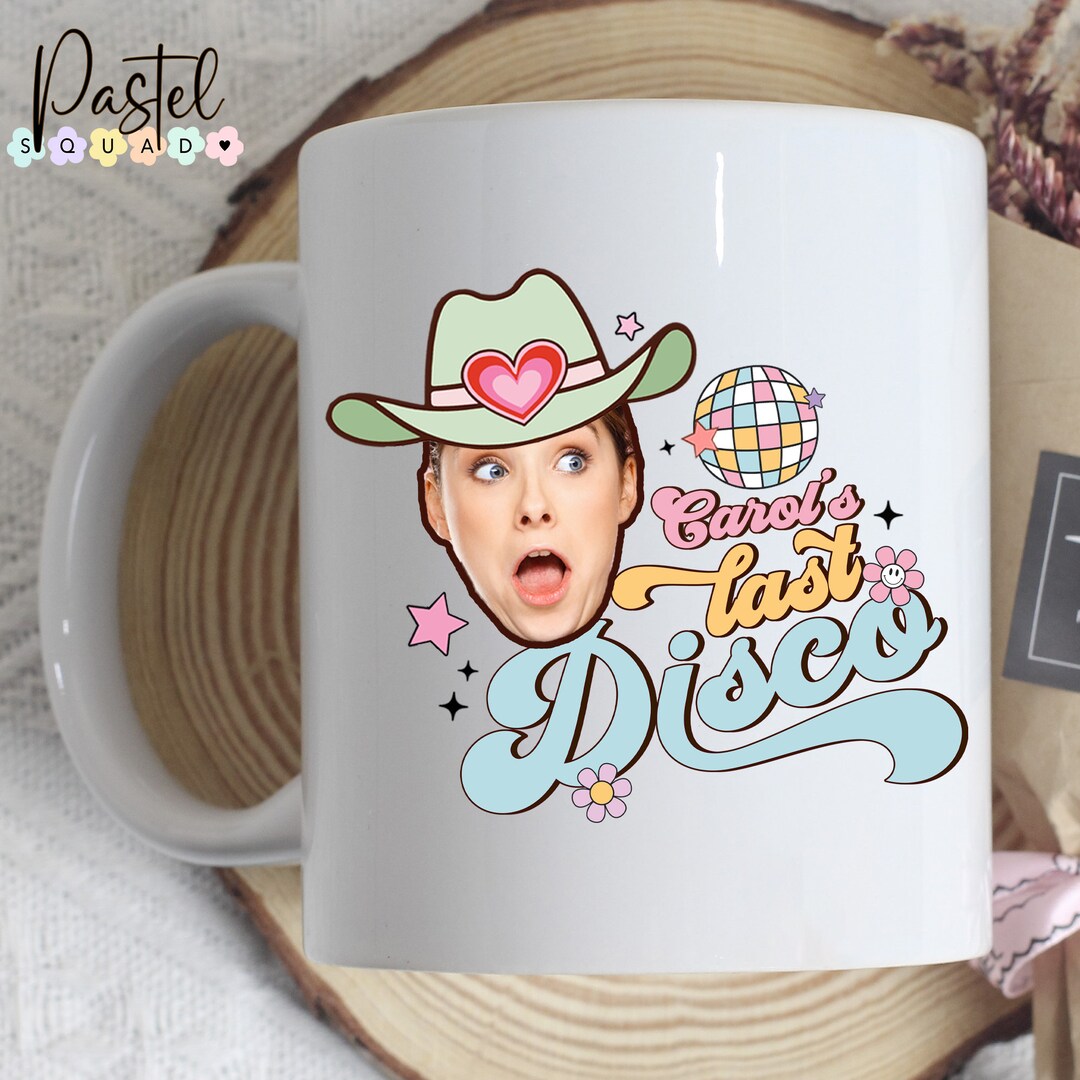 Disco Bachelorette Party Face Mug, Personalized Bride's Mug With Photo ...