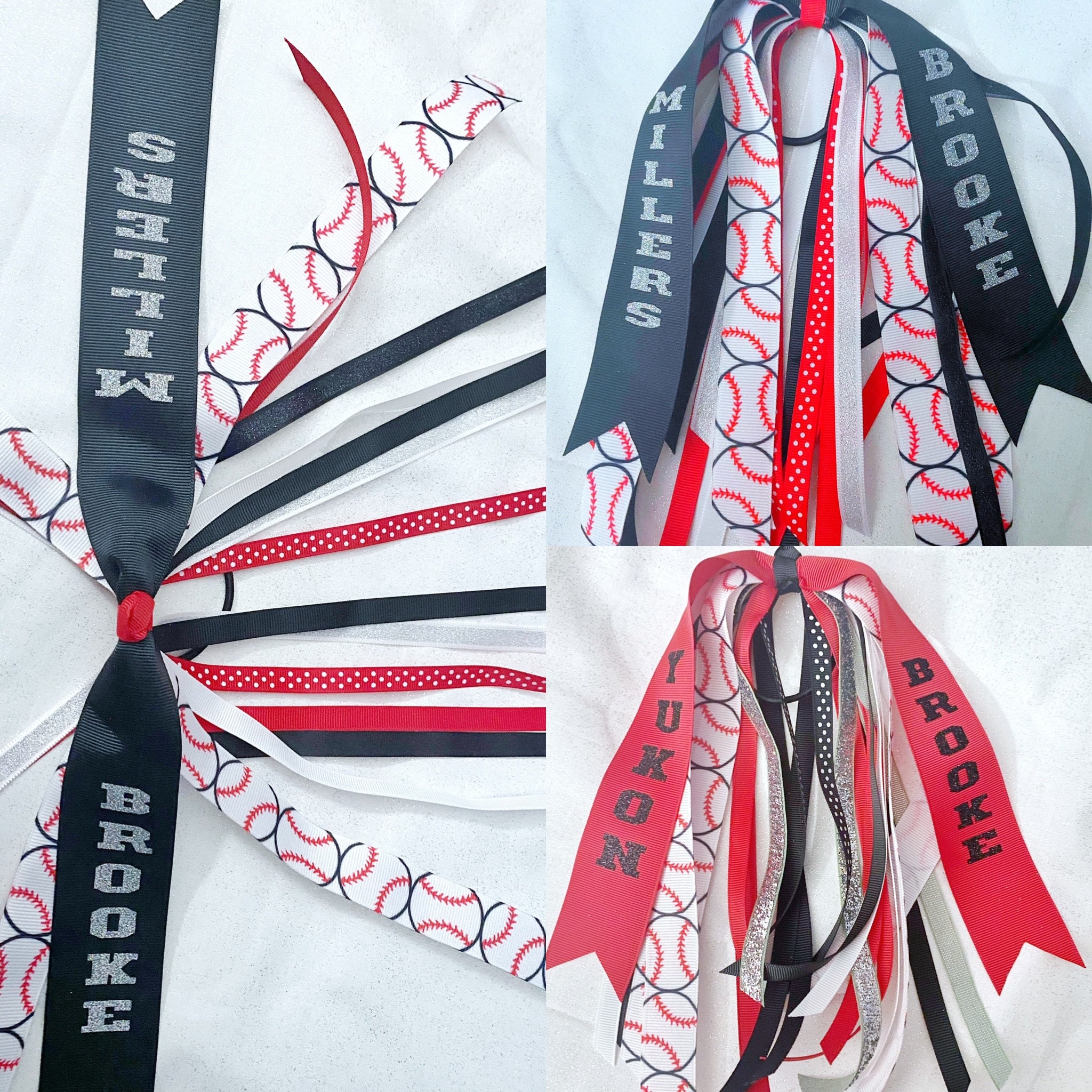 Glitter Sports Ribbons Spirit Ribbons Team Streamers Sports - Etsy