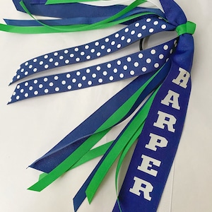 School Spirit Ribbons, Sport Ribbons, School Spirit Bow, Team Hair ...