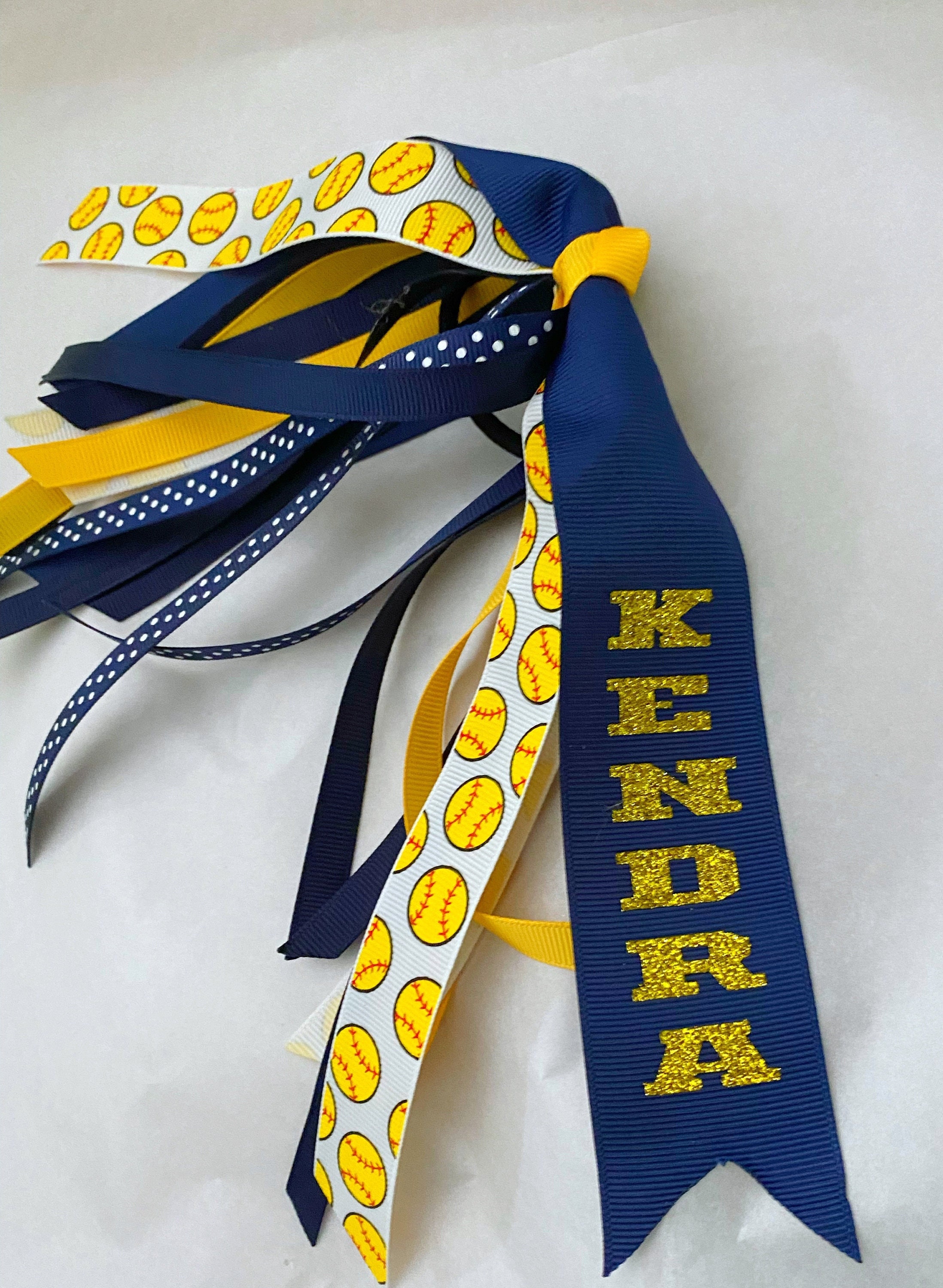 Glitter Sports Ribbons Spirit Ribbons Team Streamers Sports - Etsy