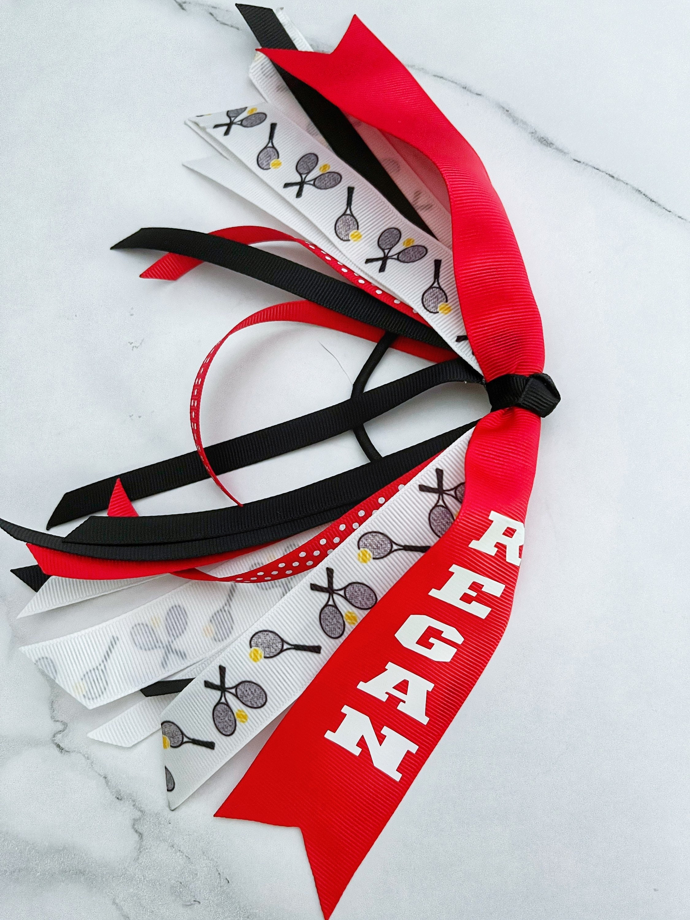 Tennis Ribbons Tennis Bow Sports Bows Team Hair Bows - Etsy