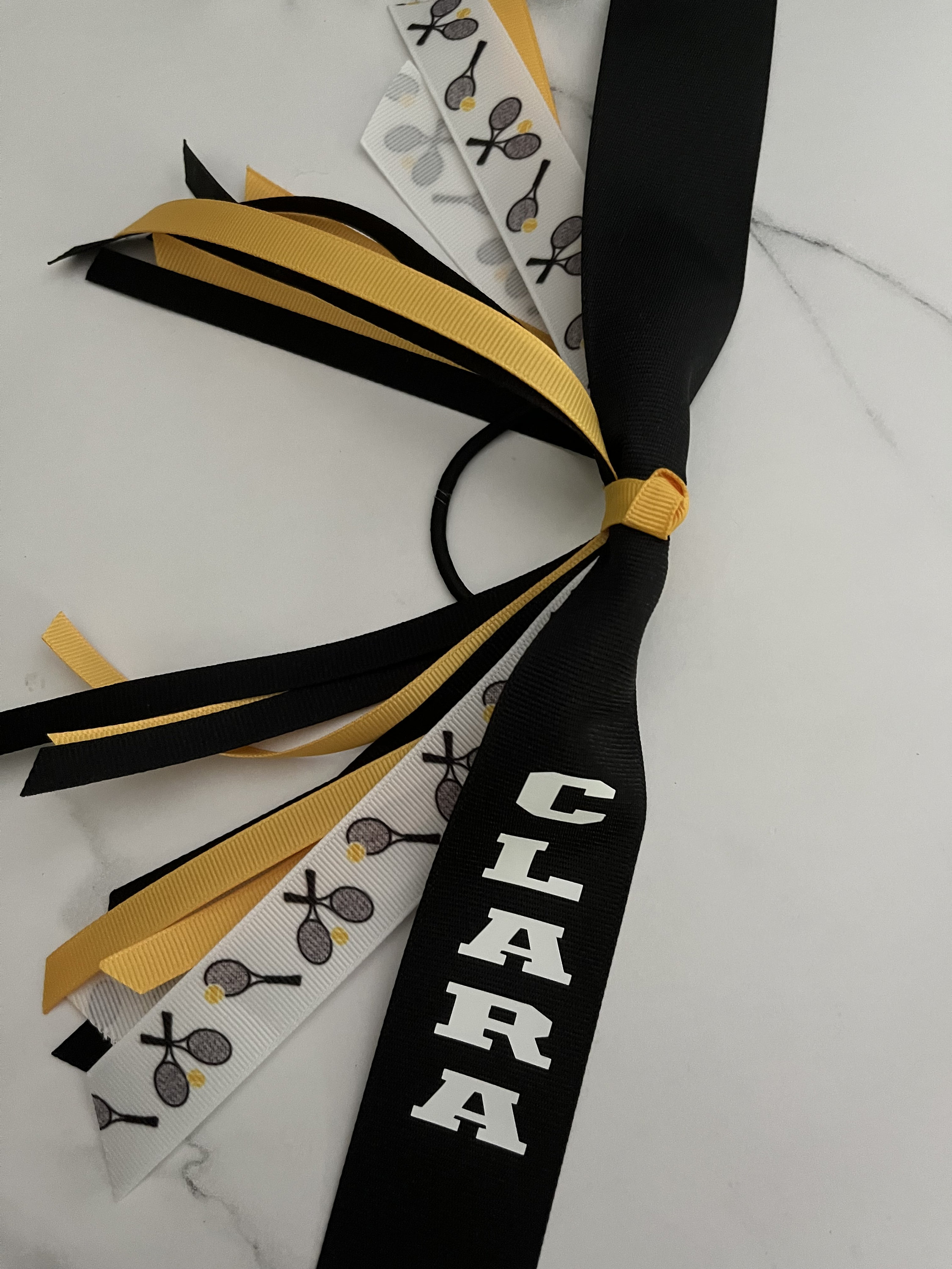Tennis Ribbons Tennis Bow Sports Bows Team Hair Bows - Etsy