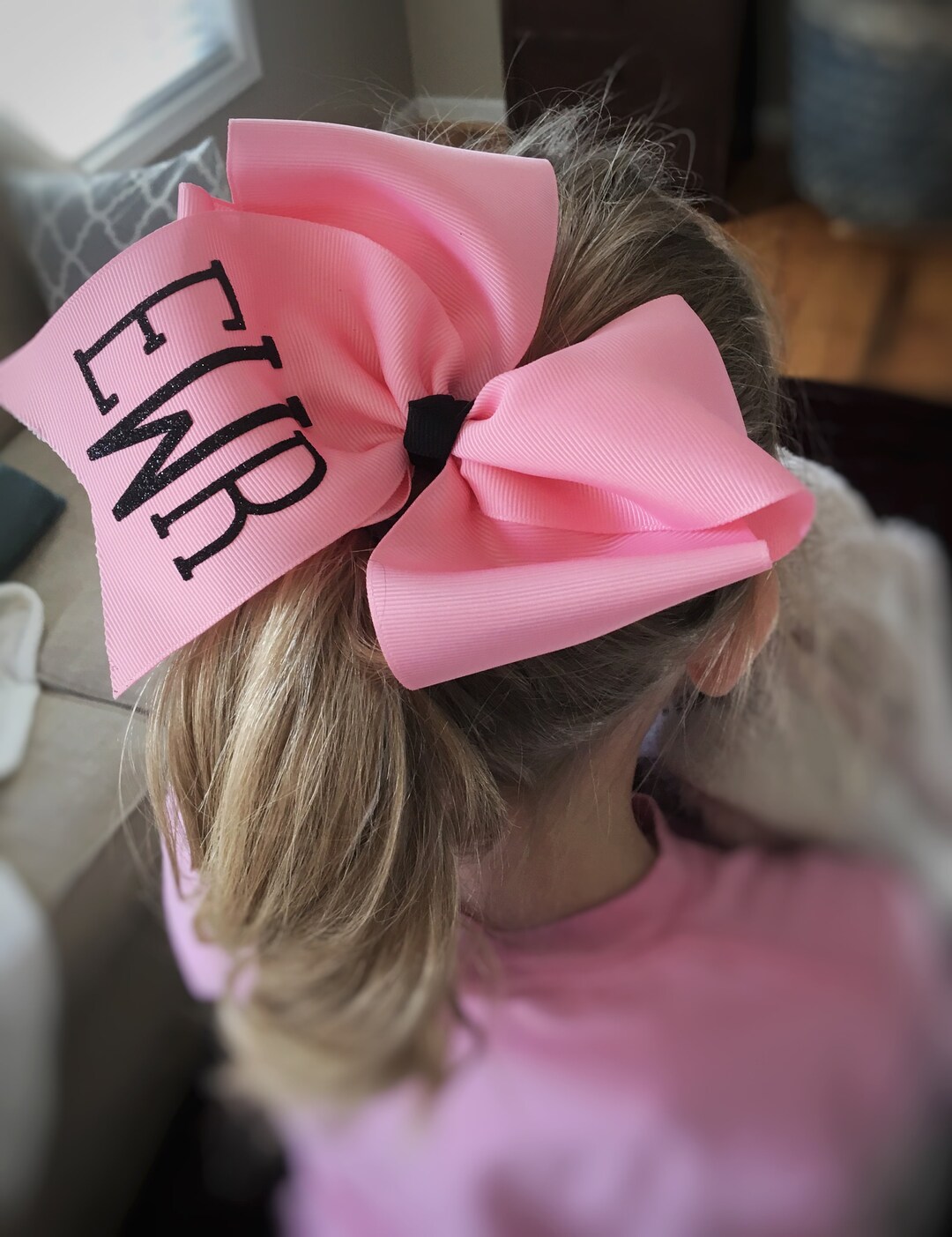 Monogram Bow, Personalized Hair Bows,6" Solid Bows, Bows With Name ...