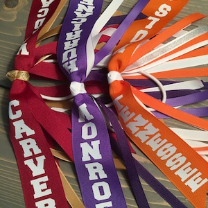 School Spirit Ribbons, Sport Ribbons, School Spirit Bow, Team Hair ...