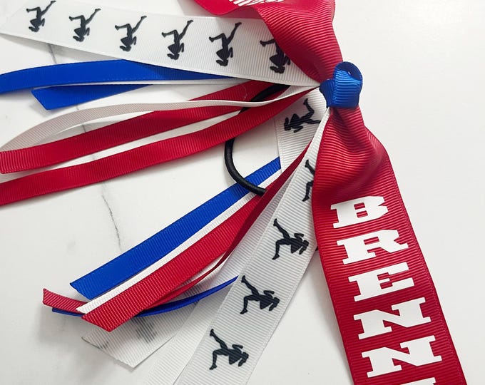 Running Hair Bow - Cross Country Bow - Track Hair Bow- Running Pony Bow ...