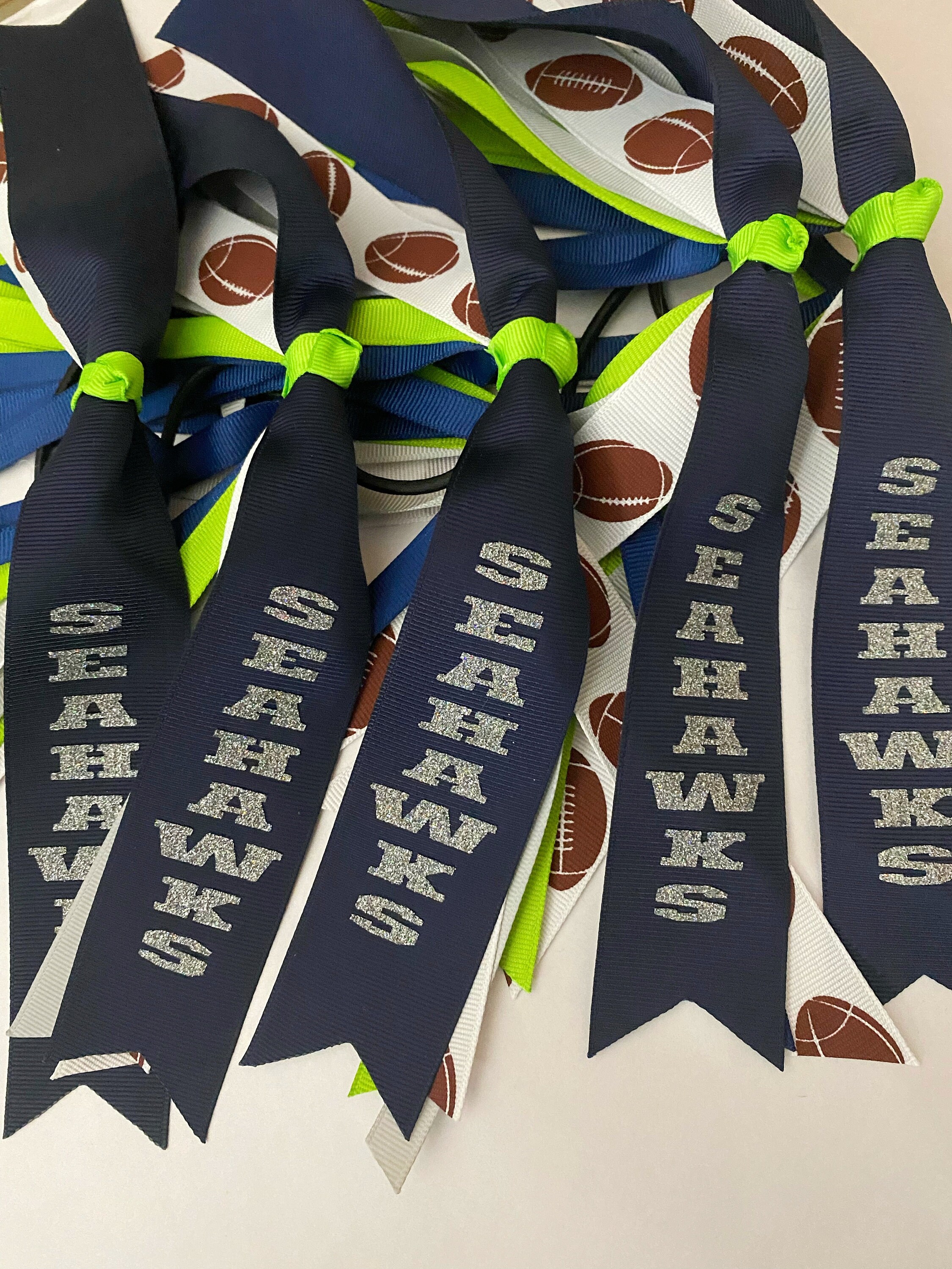 Glitter Sports Ribbons Spirit Ribbons Team Streamers Sports - Etsy