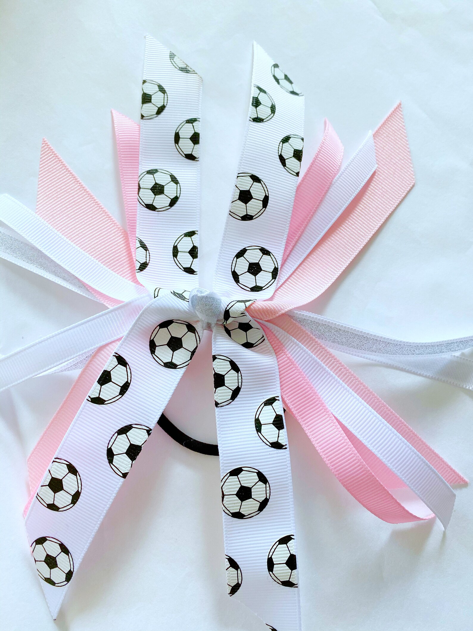 Soccer Streamer Soccer Ribbons Soccer Hair Tie Soccer - Etsy
