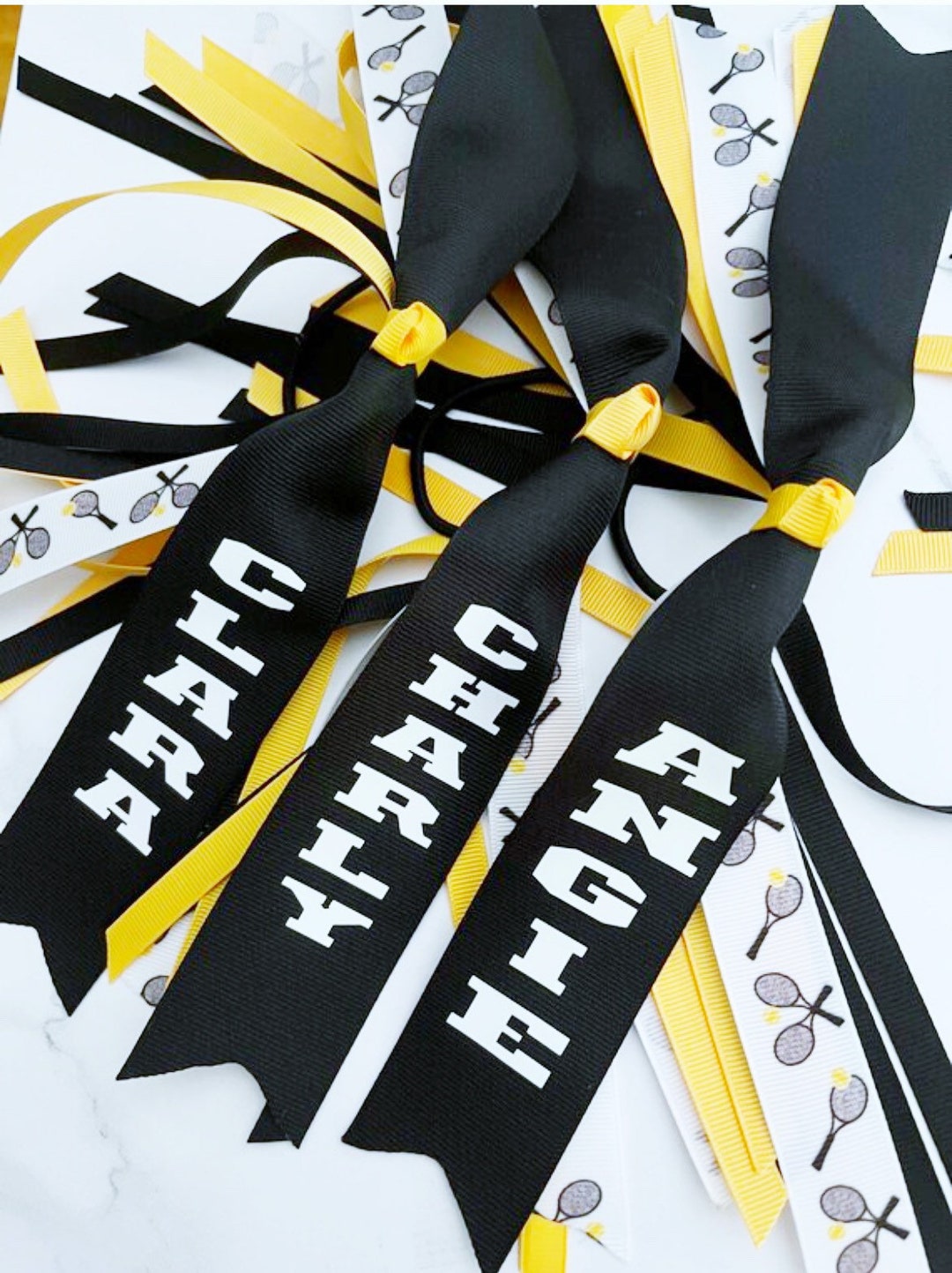 Tennis Ribbons Tennis Bow Sports Bows Team Hair Bows - Etsy