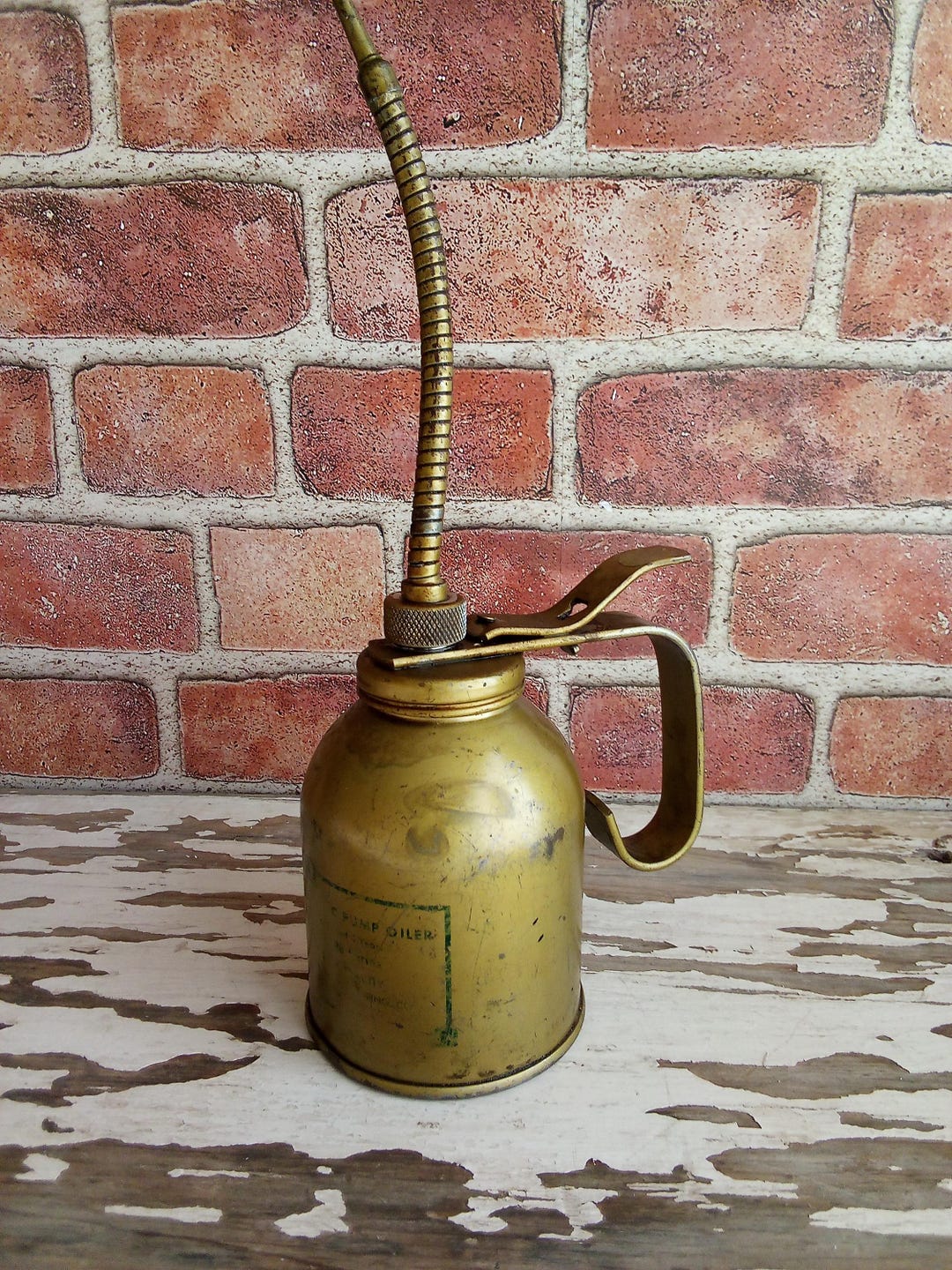Antique Oil Can, Vintage EAGLE HYDRAULIC PUMP Oiler, No. 29 Series, Old ...