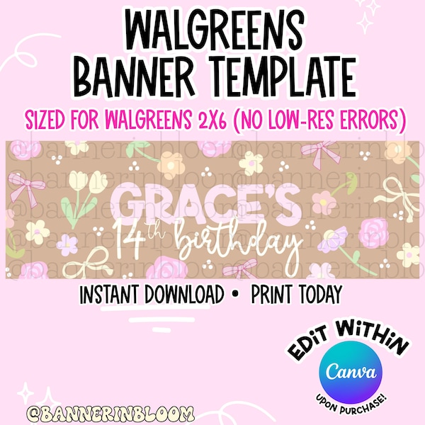 Custom Walgreens Banner - Etsy
