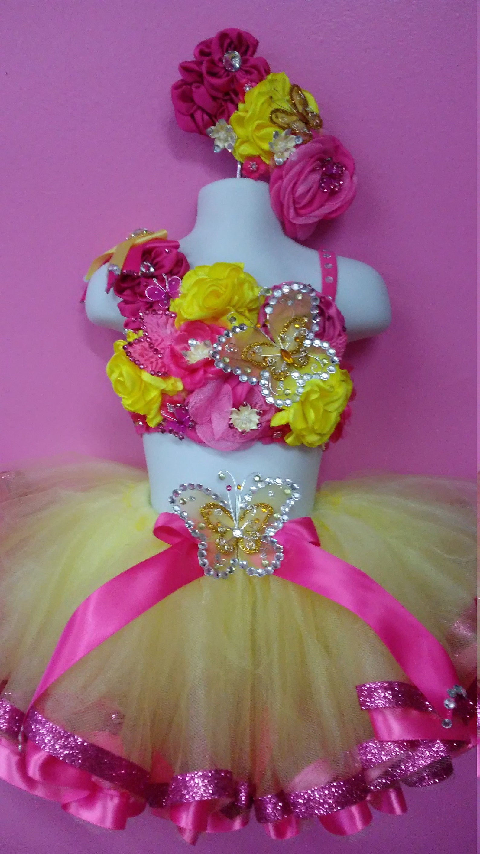 Floral Tutu Set Spring Flower Tutu Flower Girl Tutu Dress | Etsy