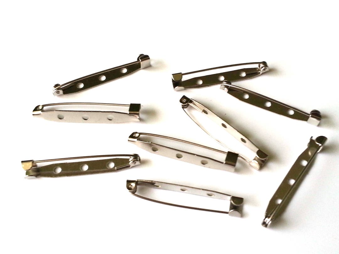 Silver Brooch Backs - Brooch Pins - 3 Sizes Available - Jewellery ...