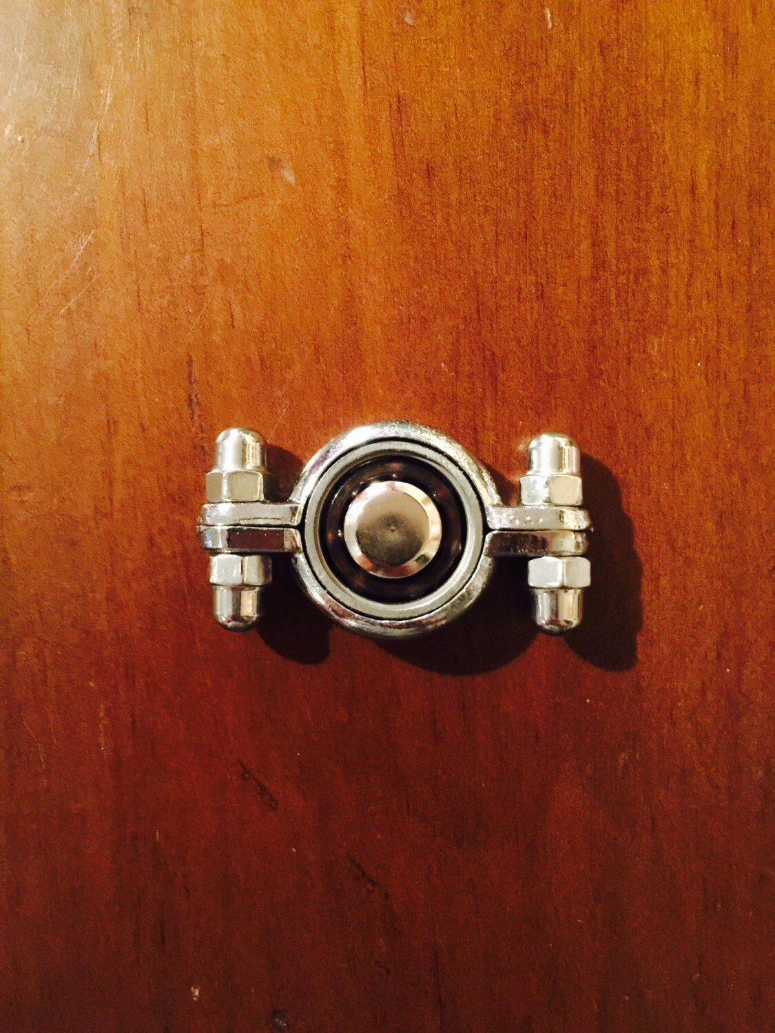 Hand Made Fidget Toy. Chrome Hand Spinner Hybrid Ceramic Bearing ...