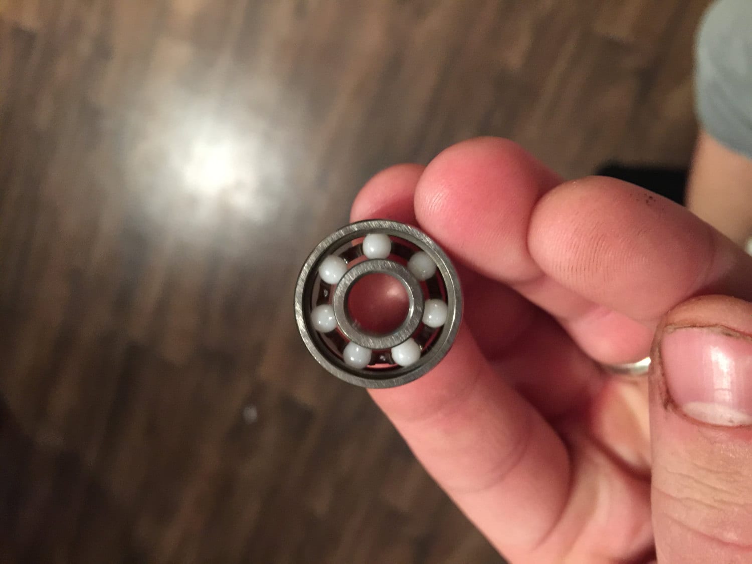 Hand Made Fidget Toy V2. Chrome Hand Spinner Hybrid Ceramic Bearing ...