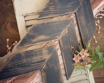 Chevron Wall Decor | Etsy