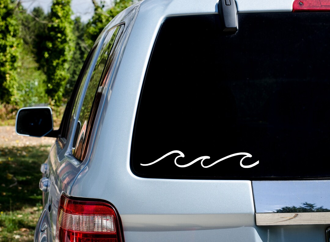 Decal Ocean Wave Laptop Decallaptop Stickercar Stickercar - Etsy