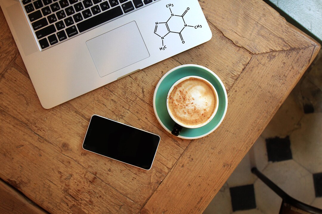 Decal Caffeine Molecule,laptop Decal,laptop Sticker,car Sticker,car ...