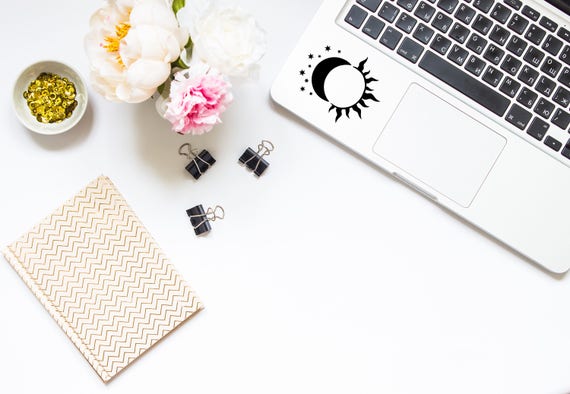 Decal Sun and Moon Day and Nightlaptop Decallaptop - Etsy