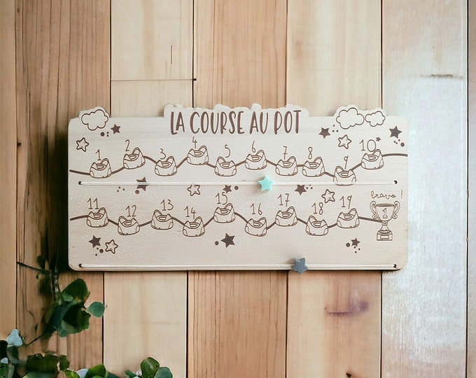 Engraved Board the Potty Race to Promote Toilet Training - Etsy Australia