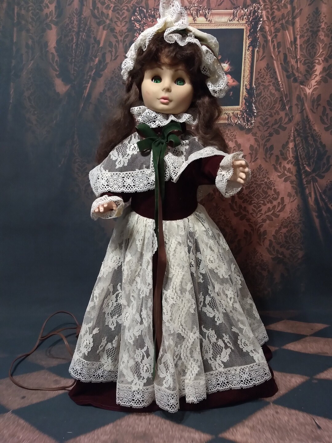 Vintage Robotic Moving Doll LARGE Haunted Doll Electric Plug In Doll ...