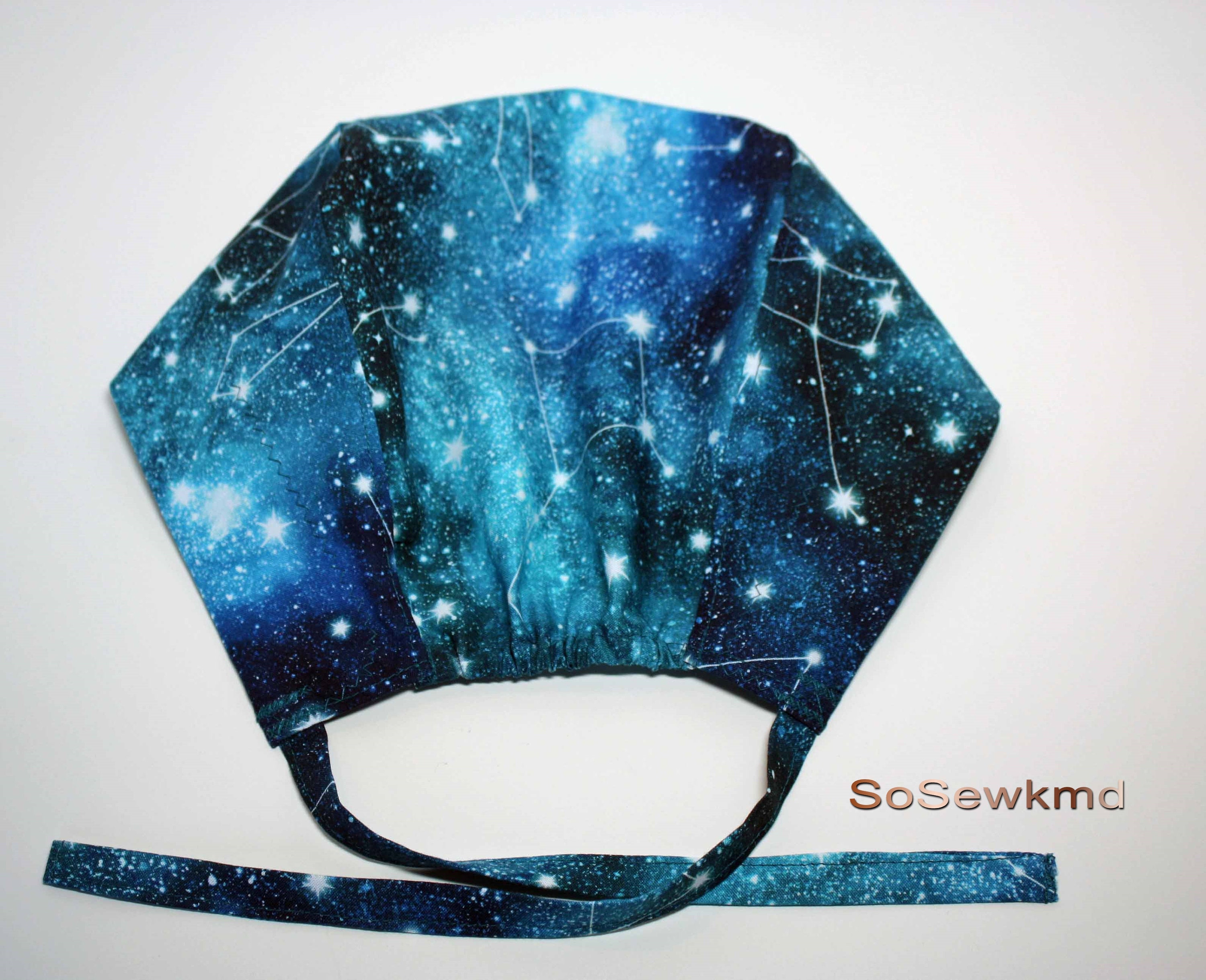 Surgical Scrub Cap for Men, Men's Space Scrub Cap With Tie Back and ...