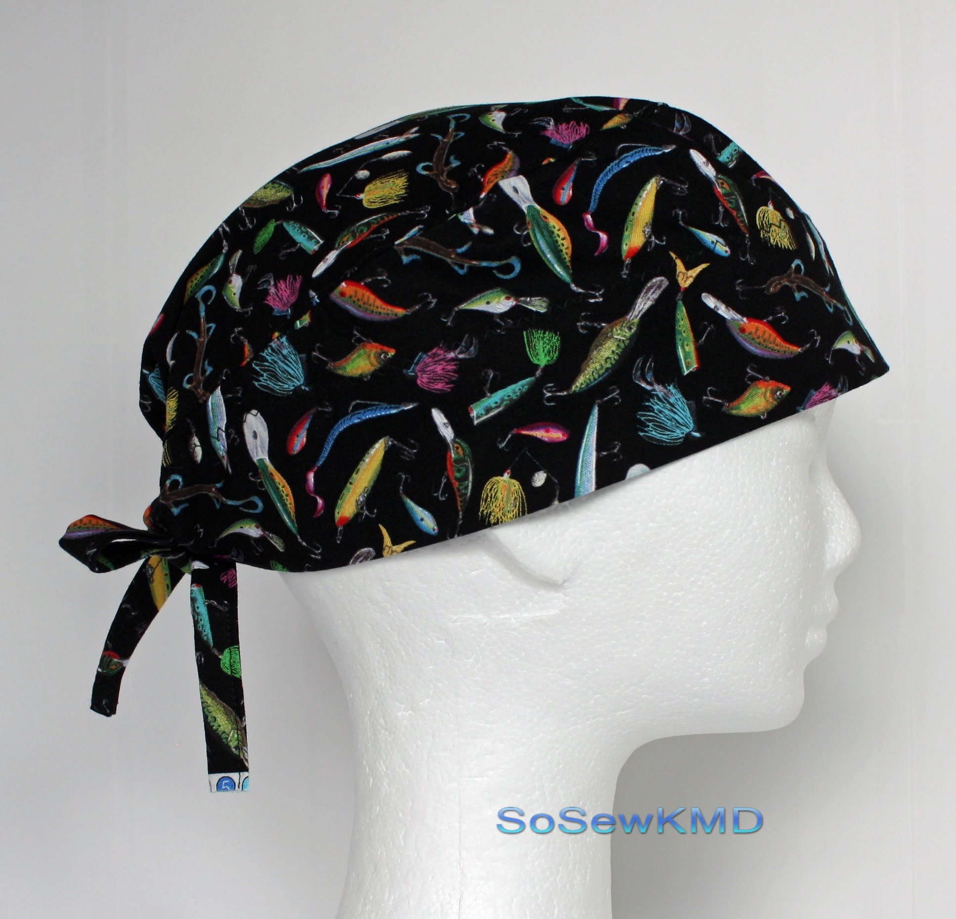 Surgical Scrub Cap for Men, Men's Scrub Cap With Tie Back, Unisex Scrub ...