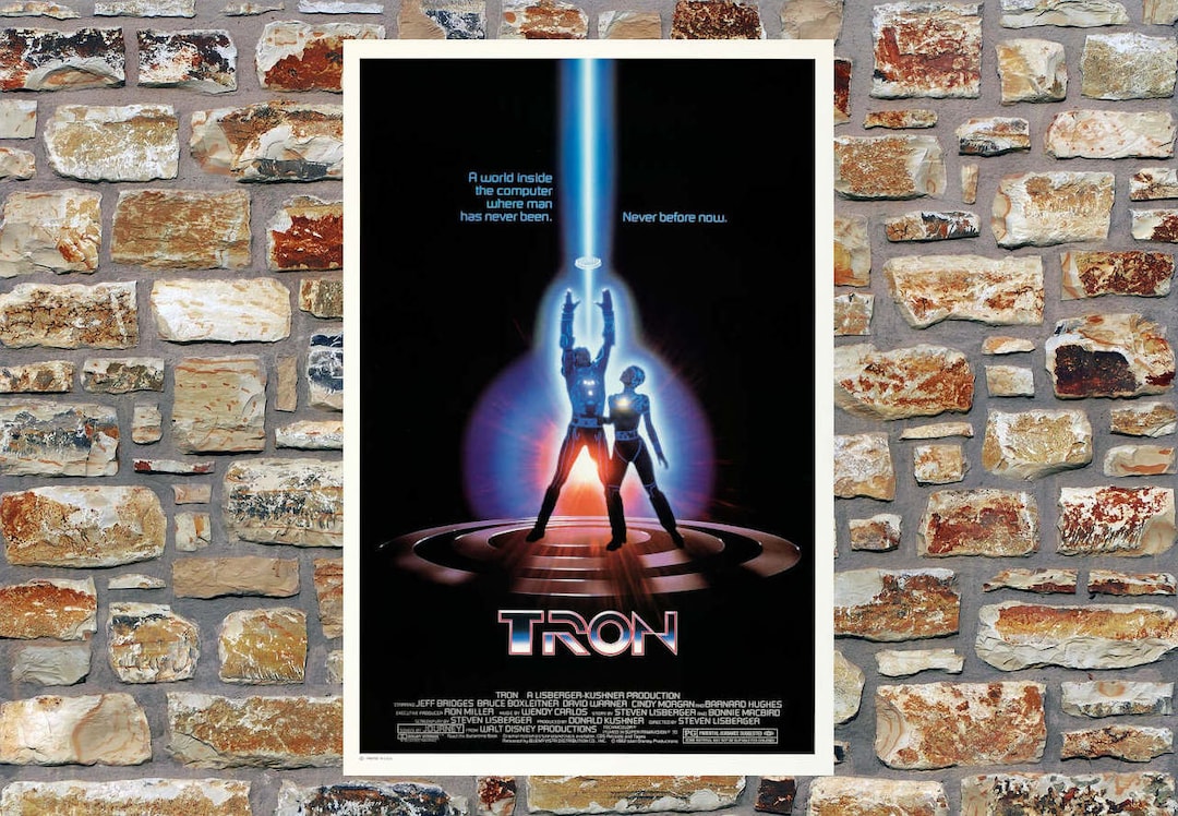 1982 Tron Vintage Science Fiction Movie Poster Print - Etsy