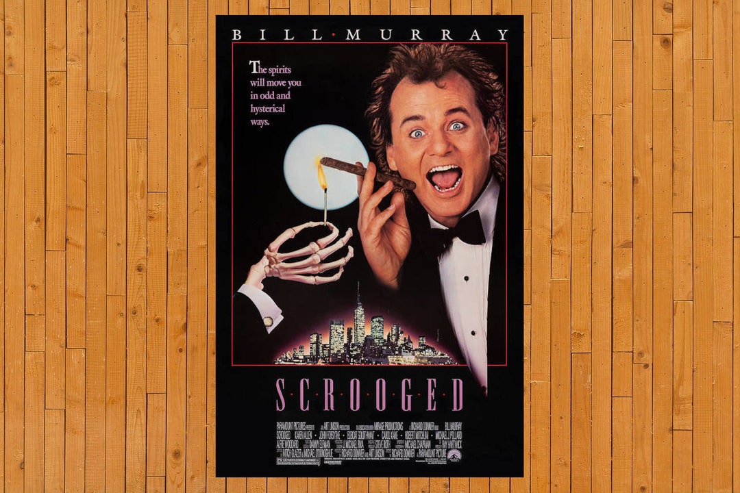 1988 Scrooged Vintage Movie Poster Print - Etsy