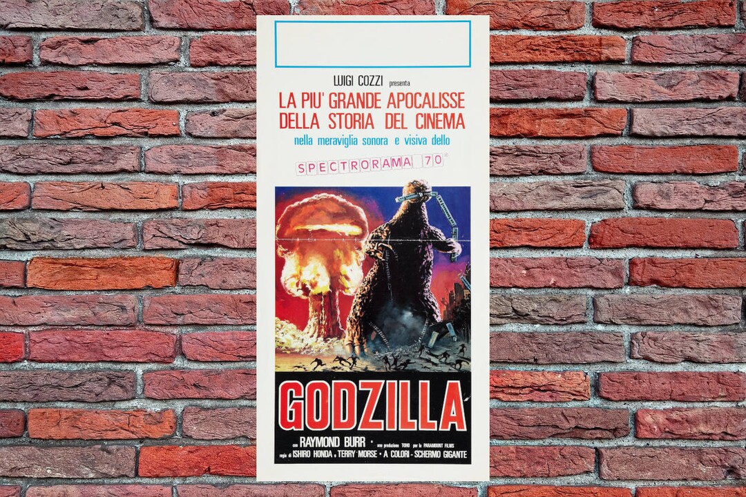 1956 Godzilla Vintage Monster Movie Poster Print Italy - Etsy