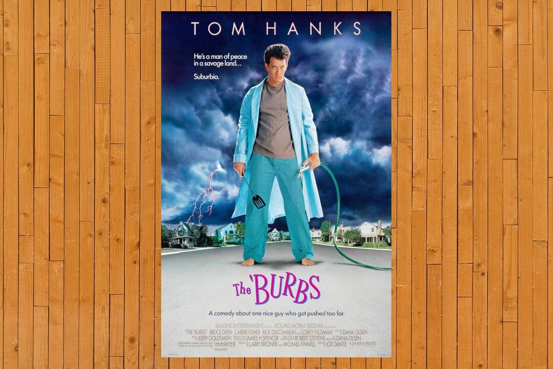1988 the Burbs Vintage Movie Poster Print - Etsy
