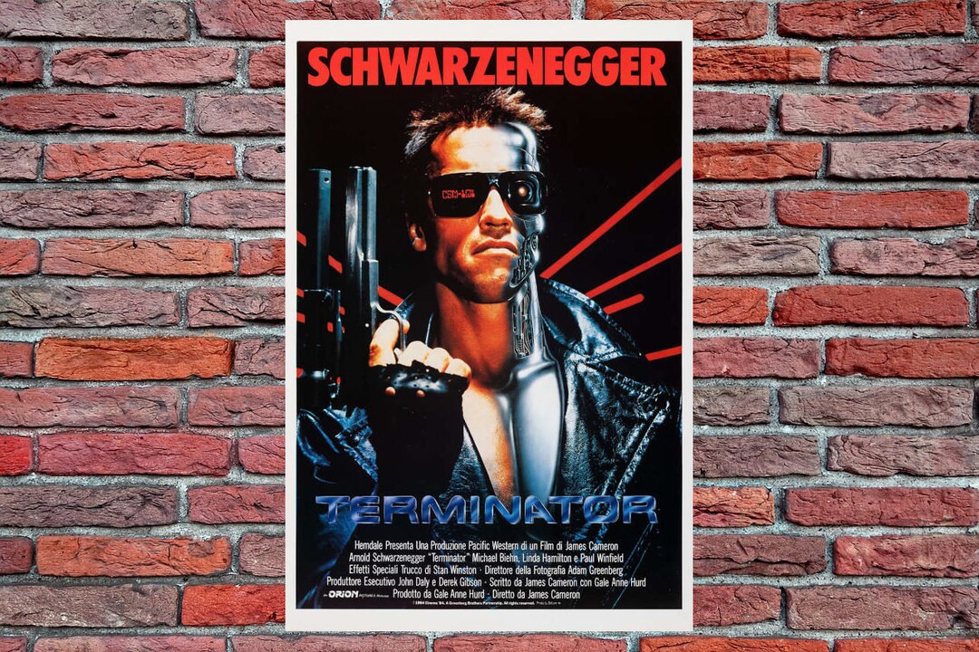 1984 the Terminator Italy Vintage Science Fiction Movie Poster Print - Etsy