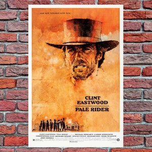 1985 Pale Rider Style A Vintage Western Movie Poster Print - Etsy