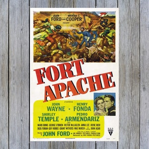 1948 Fort Apache Vintage Movie Poster Print - Etsy