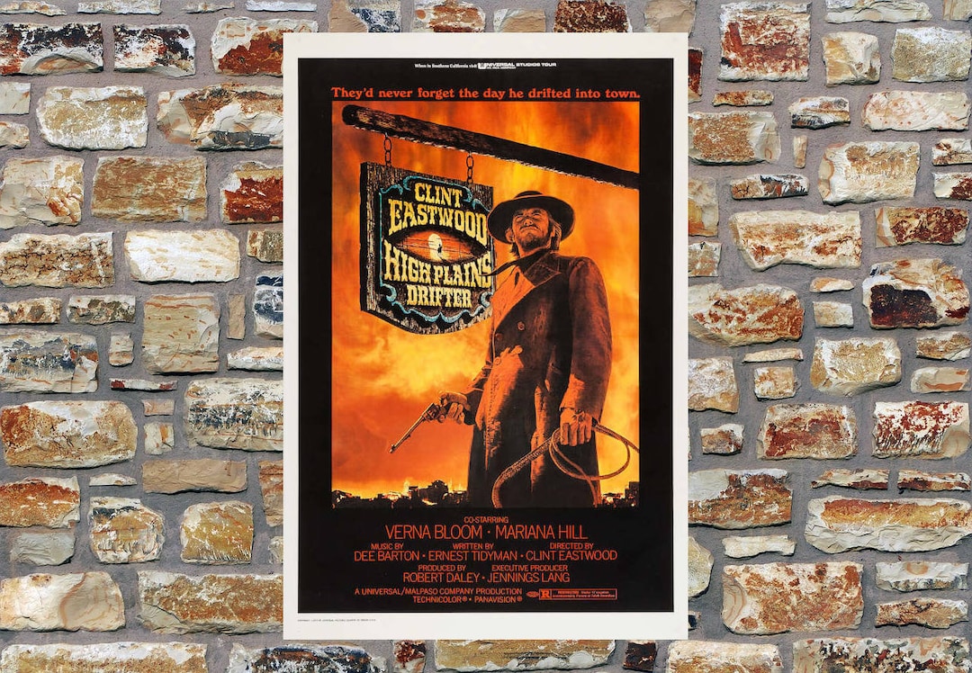 1973 High Plains Drifter Vintage Western Movie Poster Print - Etsy