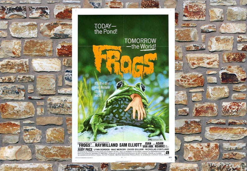 1972 Frogs Vintage Movie Poster Print - Etsy