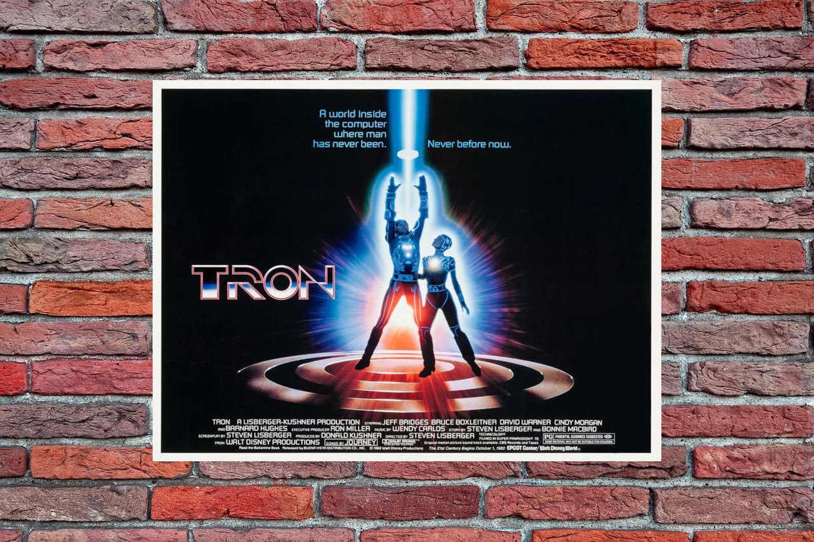 1982 Tron Vintage Science Fiction Movie Poster Print Style B - Etsy