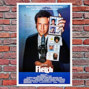 1985 Fletch With Chevy Chase Vintage Comedy Movie Poster Print - Etsy