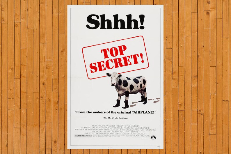 1984 Top Secret! Vintage Movie Poster Print Style A - Etsy