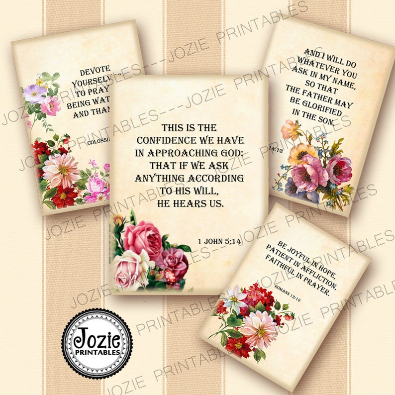 Printable Prayer Cards Bible Verse Tags Scripture Art - Etsy