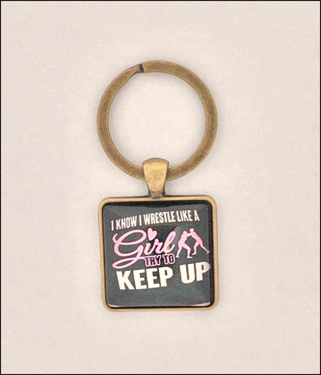 Girl Wrestler Keychain: Female Athlete Gift - Etsy