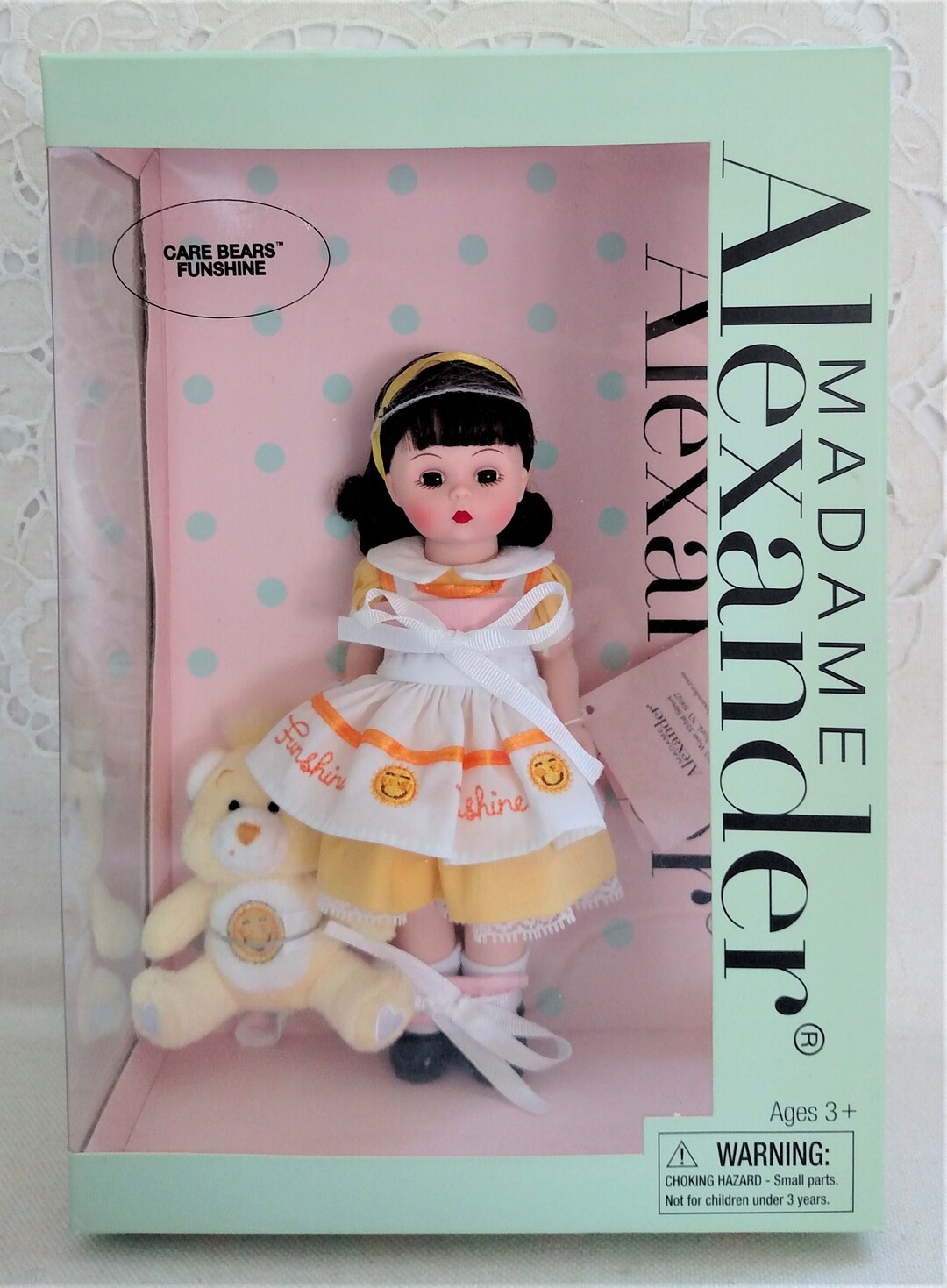 Care Bears Funshine Bear, Rare, NRFB, HTF, Madame Alexander, 8" Doll ...