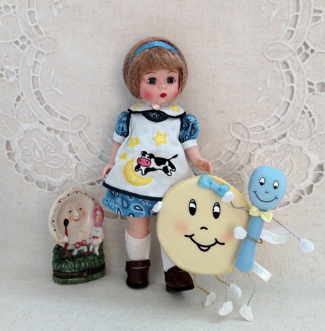 Hey Diddle Diddle, Limoges Box, HTF, Madame Alexander, 8" Doll, Dish ...