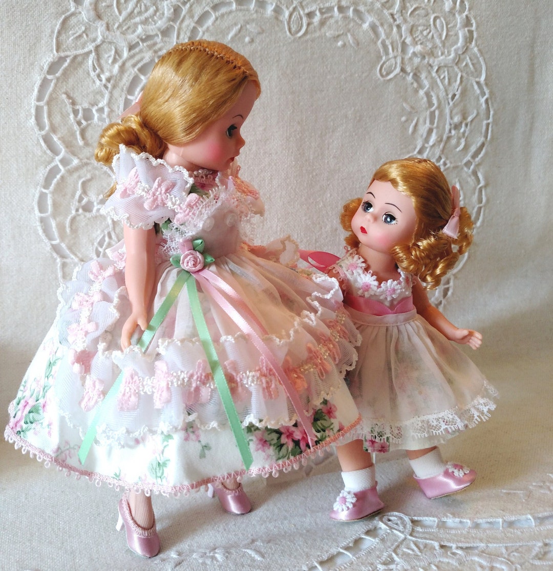 Mommy And Me At Home Htf Madame Alexander 8 And 10 Vintage Doll Set