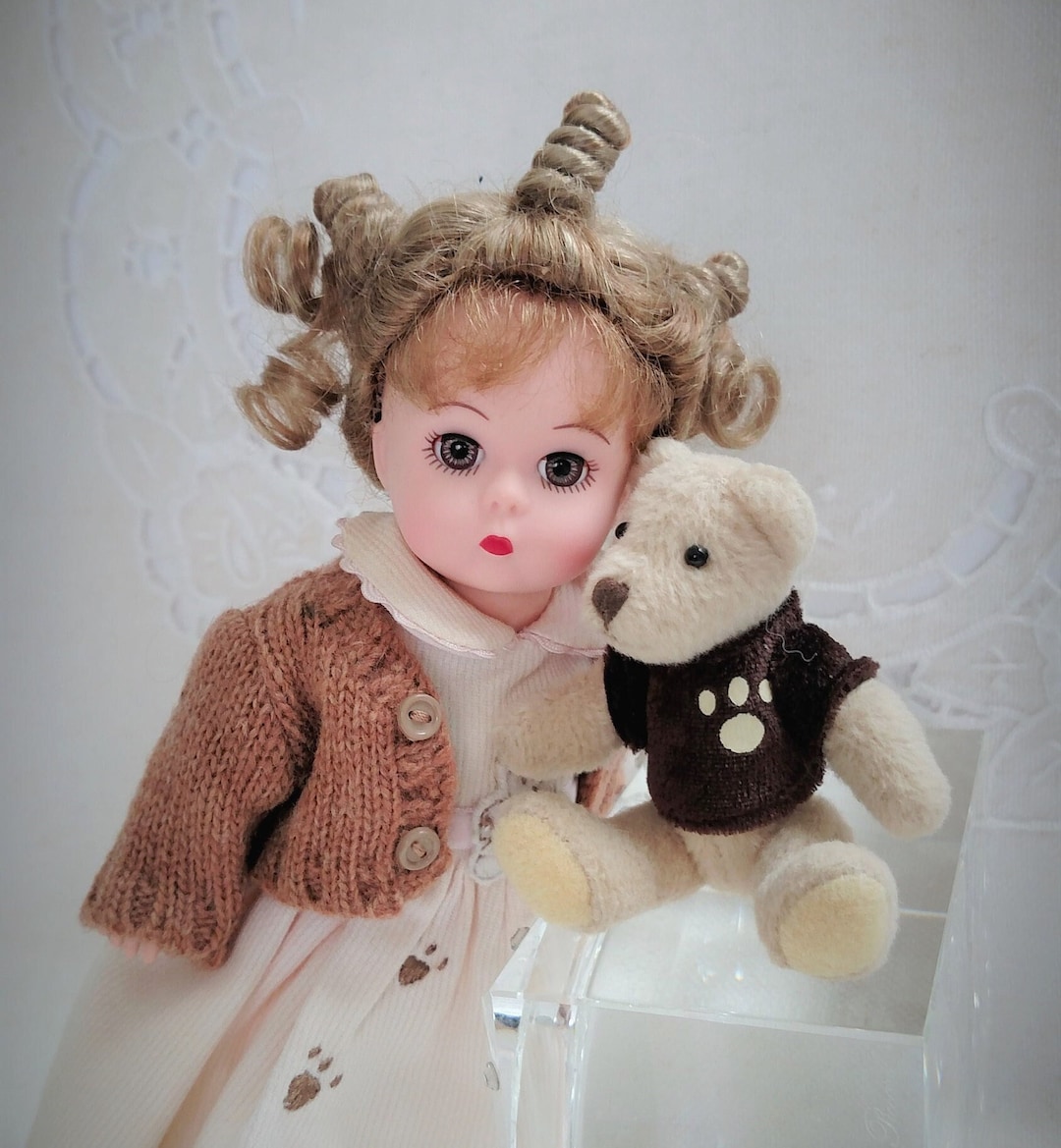 Beary Best Friends Pink, RESTRUNG, Madame Alexander, 8" Vintage Doll ...