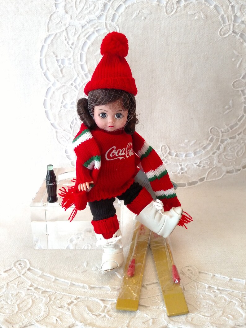 Coca Cola Winter Fun Htf Madame Alexander 8 Doll Etsy