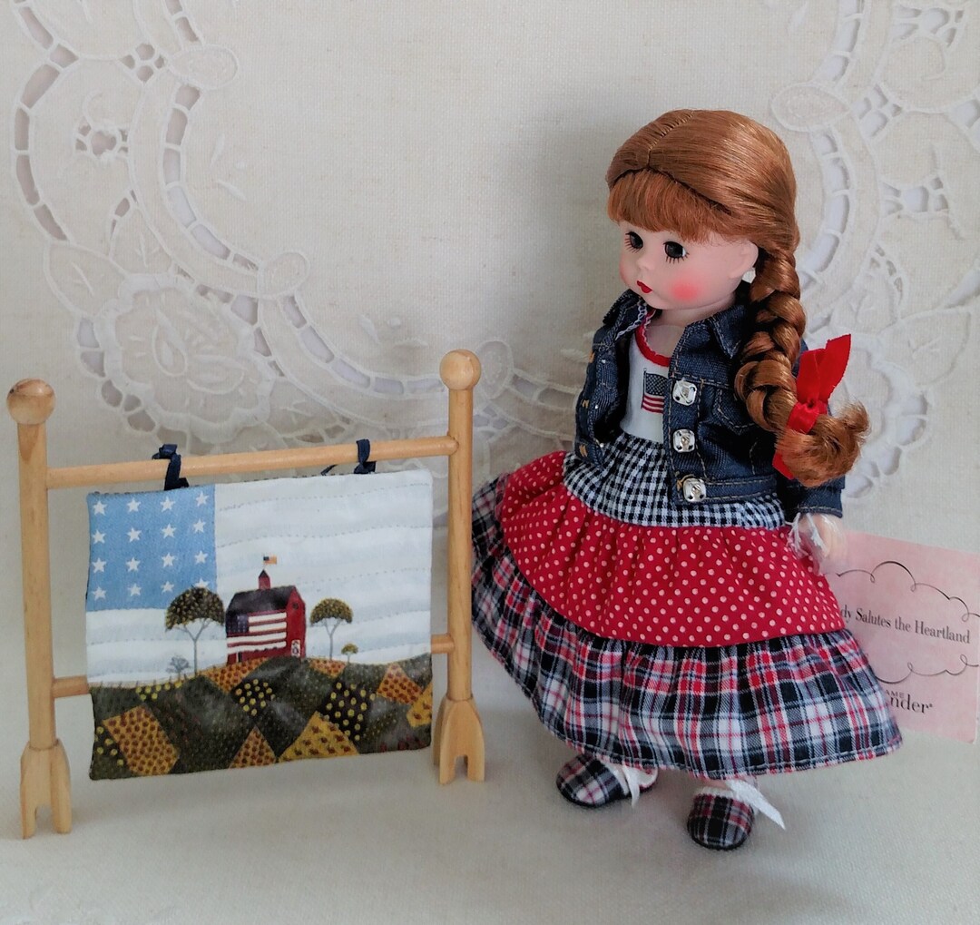 Wendy Salutes the Heartland, Madame Alexander, 8" Doll, Quilt With ...