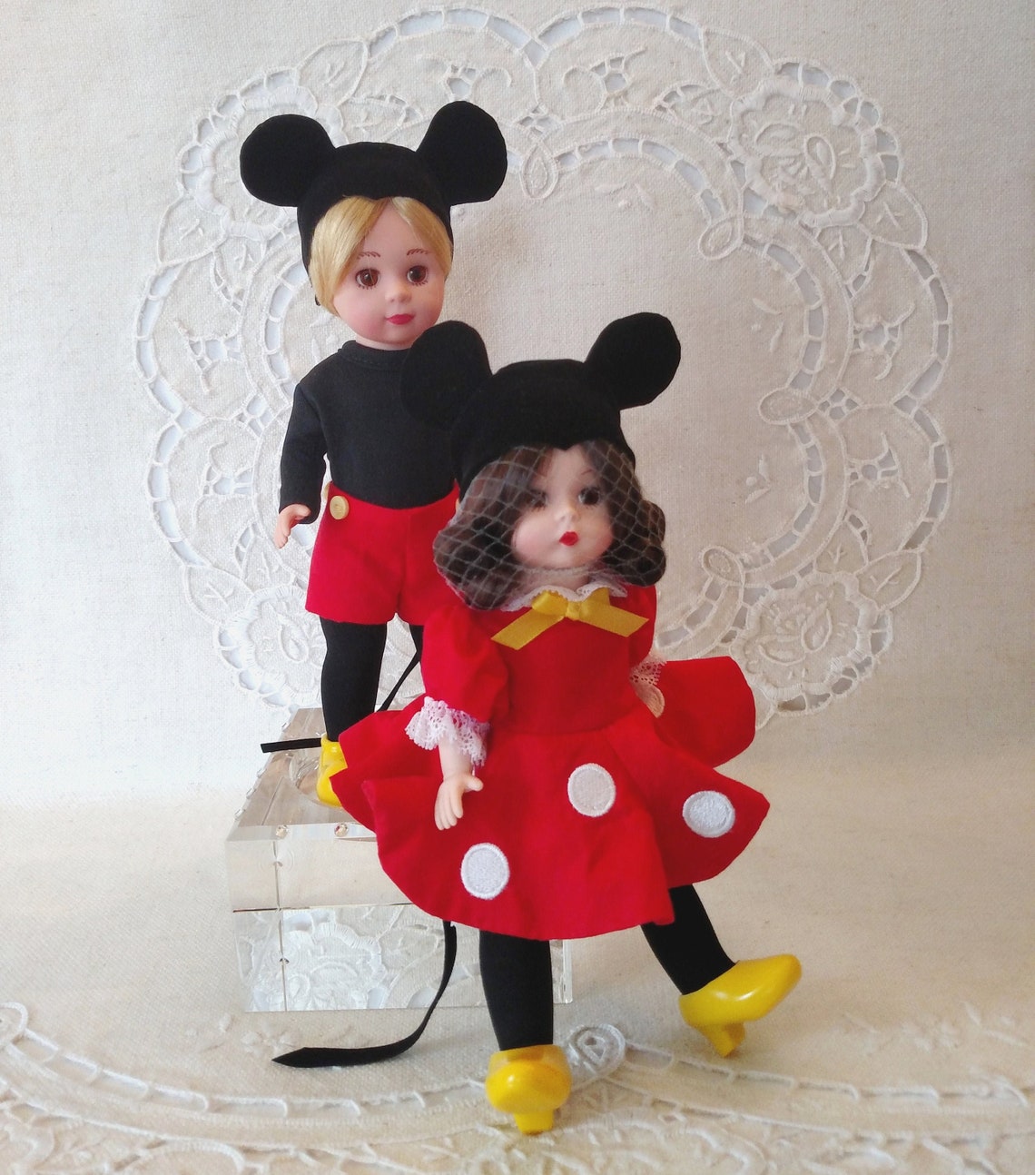 31641 Mickey Mouse and Minnie Mouse Set, Madame Alexander, 8" Vintage ...