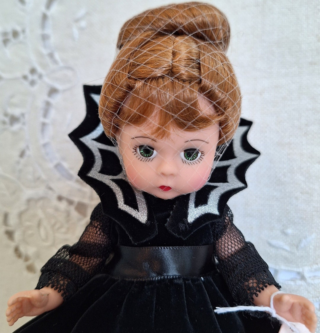 Spiderella, Lillian Vernon, Madame Alexander, 8" Doll, Peaked Hat, Box ...